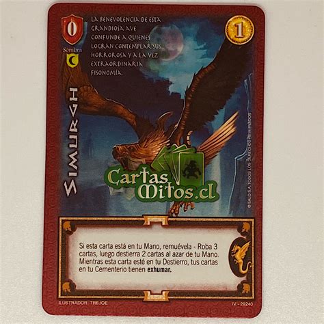 29 240 Simurgh Mitos Y Leyendas Invasión Cartas Mitos