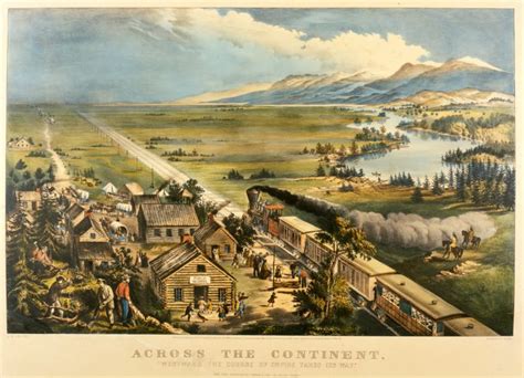 Across The Continent Lithograph Frances F Palmer Stoltz