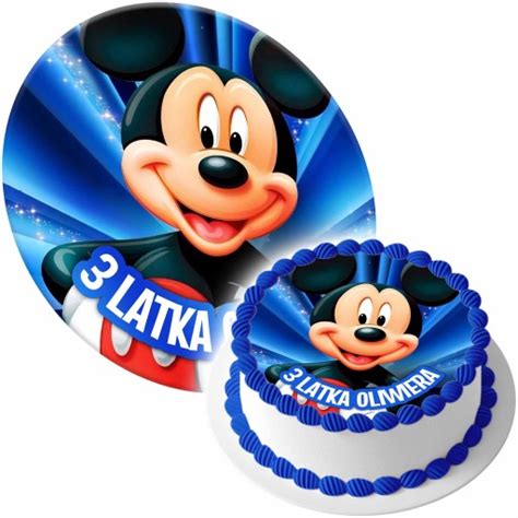 Op Atek Na Tort Myszka Miki Mickey Mouse Tekst Tw J Napis