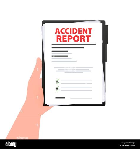 Formulario de informe de accidentes Escribir aplicación Documento del