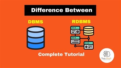 Difference Between DBMS And RDBMS Learn Computer Science Technology