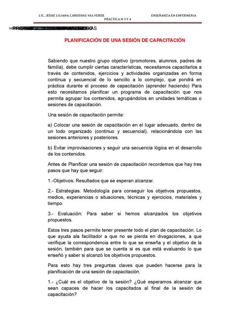 Calam O Sesion Educativa