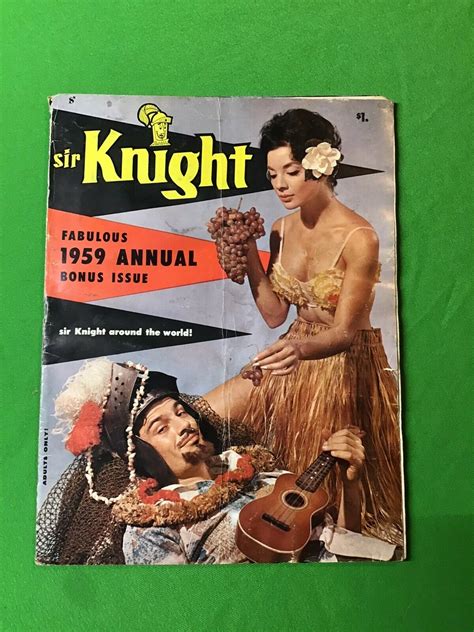Sir Knight Annual Magazine Nude Pin Up As Is As Is Mature Etsy