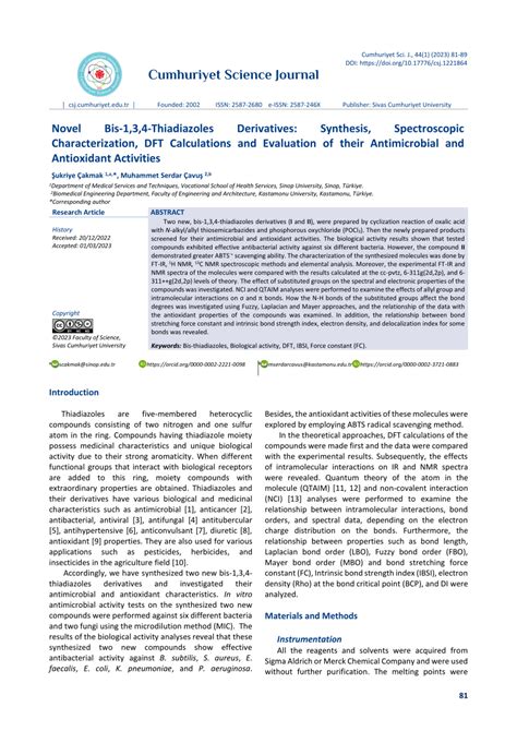PDF Novel Bis 1 3 4 Thiadiazoles Derivatives Synthesis