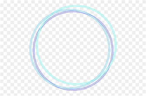 Círculo Circleframe Marco De Neón Resplandor Ftestickers Luz