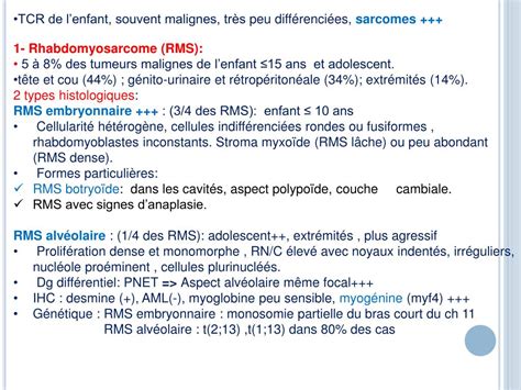 PPT Tumeurs à cellules rondes des tissus mous de lenfant Etude
