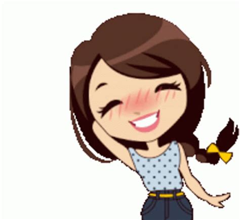 Blushing Sticker Blushing Temukan Bagikan Funny