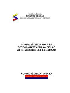 NORMA TÉCNICA PARA LA DETECCIÓN TEMPRANA DE norma t 201 cnica para