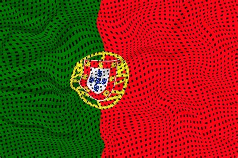 Bandera Nacional De Portugal Fondo Con Bandera De Portugal Foto Premium