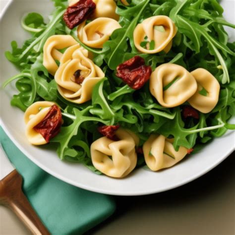 Sałatka z tortellini i suszonymi pomidorami i rukolą Sałatkowy Raj