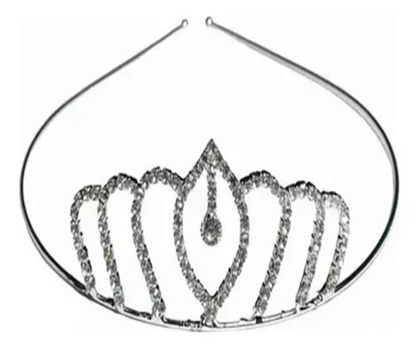 Tiara Diadema De Metal Con Strass Corona Princesa Mercadolibre