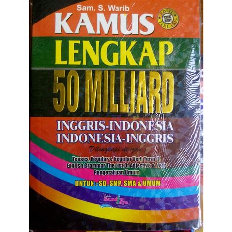Jual BUKU KAMUS LENGKAP BAHASA INGGRIS INDONESIA MILLIARD KECIL