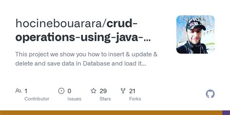 GitHub Hocinebouarara Crud Operations Using Java And Mysql This