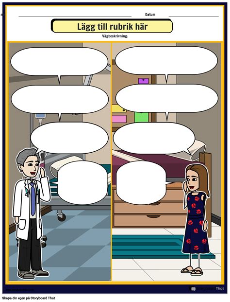 Dialogarbetsblad för Omfattande Läsning StoryboardThat
