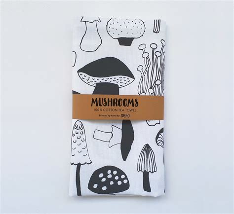 Mushrooms Tea Towel Flickr