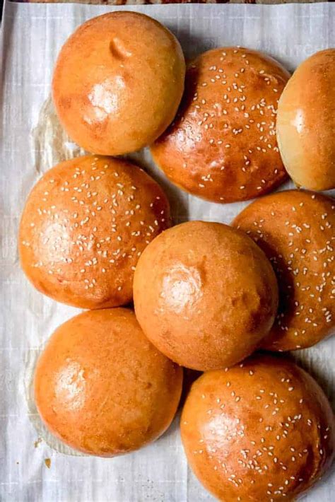 Homemade Brioche Hamburger Buns House Of Nash Eats