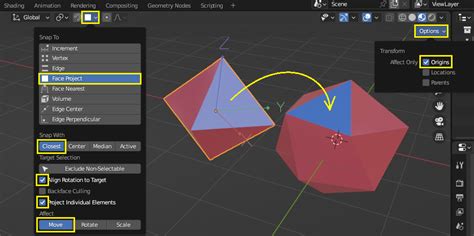 Objects Aligning The Faces Of Two Models Blender Stack Exchange