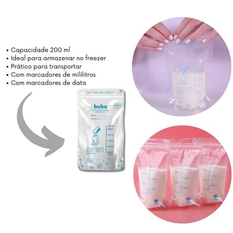 Sacos Para Armazenar Leite Materno 25un Buba Sacos Para Armazenar