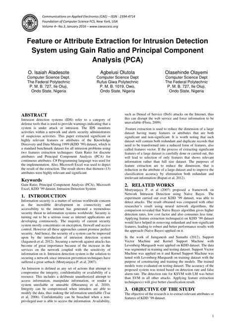 pdf feature or attribute extraction for intrusion detection system using gain ratio and