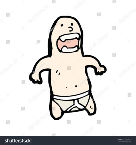 Quirky Cartoon Naked Man Stock Vector Royalty Free