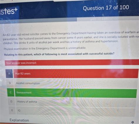 does anyone know the true correct answer to this question mrcp part one r mrcp
