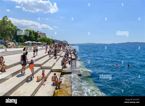 The Sea Organ On The Seafront In Zadar Croatia Stock Photo Alamy