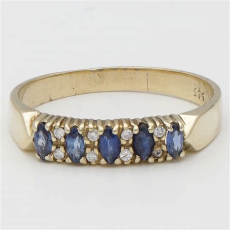 No Reserve 14 Kt Gold Ring 0 04 Ct Diamond Catawiki