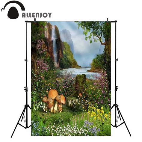 Allenjoy Foto Raf Backdrop Mantar Orman Elale I Ek Manzara Arka Plan