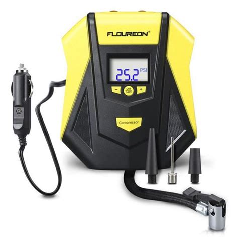 Flouréon Gonfleur de Pneus Portable Compresseur d air Électrique