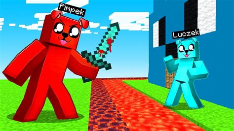 CZERWONY PIESEK Vs TAJNA BAZA W Minecraft YouTube