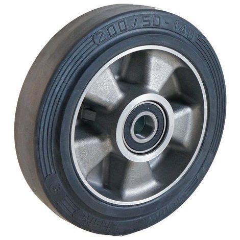 Roue caoutchouc EASYROLL NOIR 160 x 50 alésage 25 longueur de moyeu