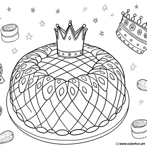 Coloriage Facile De La Galette Des Rois T L Charger Ou Imprimer