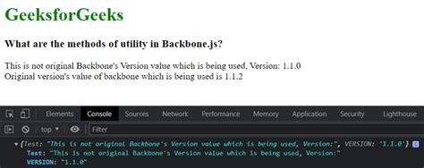 What Are The Methods Of Utility In Backbone Js GeeksforGeeks