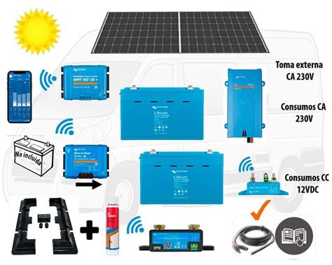 Instalación eléctrica COMPLETA para una Furgoneta Camper Furgoneta
