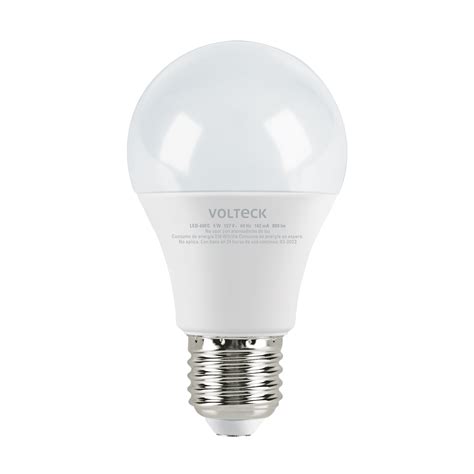 Ficha Tecnica Lámpara LED tipo bulbo A19 9 W luz de día caja Volteck