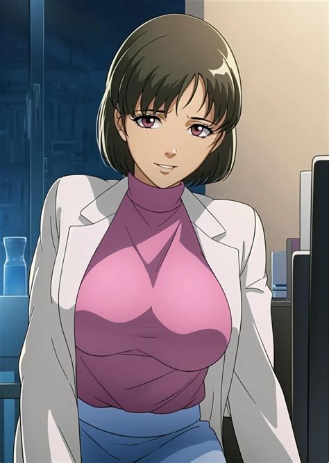 A Woman In A Pink Shirt And Blue Pants Sitting In Front Of A Computer