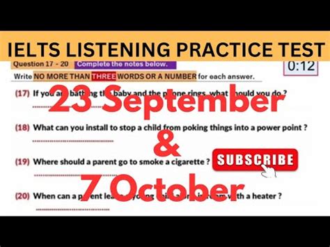 IELTS LISTENING Test 2023 BC IDP Real Listening Test With Answers