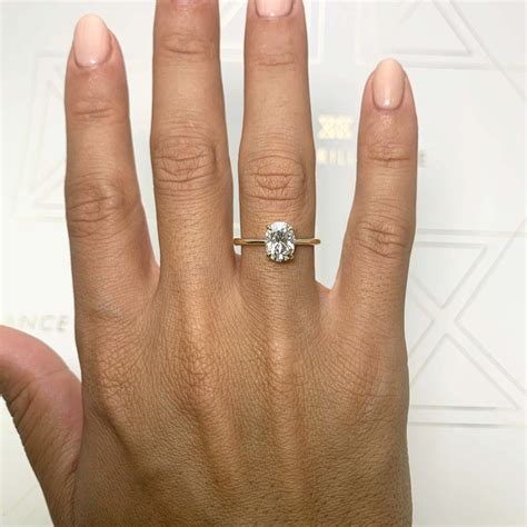 Julia Moissanite Ring 1 5 Carat 14K Yellow Gold White Gold
