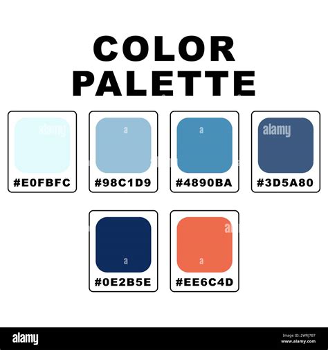Vector Illustration With Palette Color Matching Palette Fashion Trend