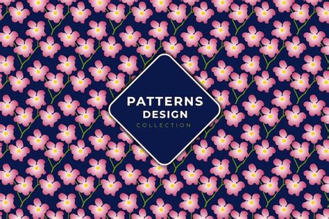 Premium Vector Floral Abstract Seamless Patterns Vector Design
