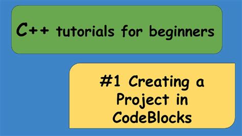 create a project in codeblocks c tutorials for beginners ohmycode youtube