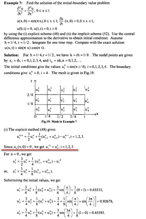 boundary value problem using finite difference method