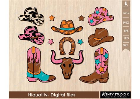 Cowgirl SVG Bundle Cowboy Svg Bundle Graphic By SVG By MsntystudioX