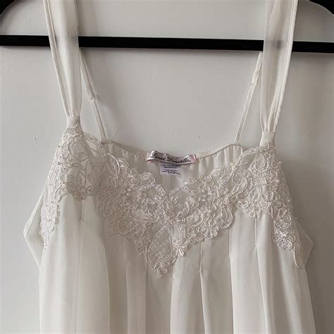 Really Beautiful Sheer White Lingerie Slip Dress Depop