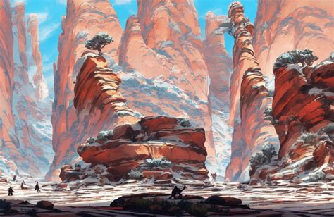 Artwork Digital Art Nature Rocks Mountains Snow Wallpaper Resolution