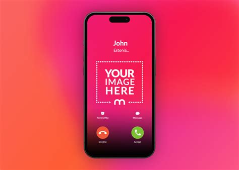 IPhone Incoming Call Screen Mockup Generator Mediamodifier