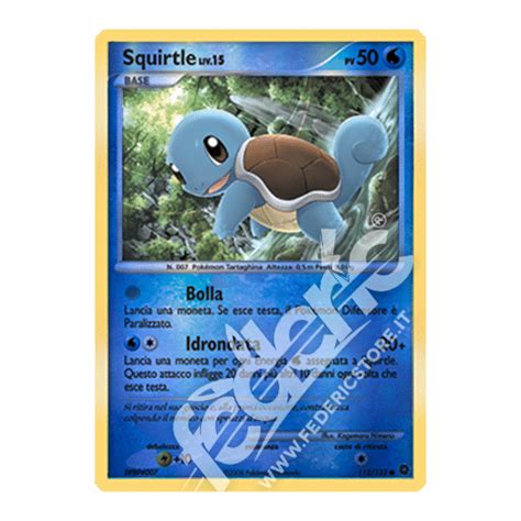 112 132 Squirtle Comune Reverse IT MINT Federicstore