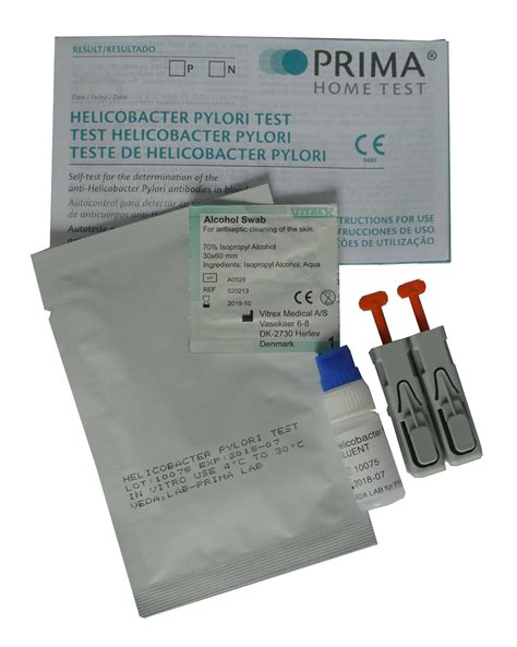 Buy 2 X Prima Home Stomach Ulcer Helicobacter H Pylori Test Kit Online