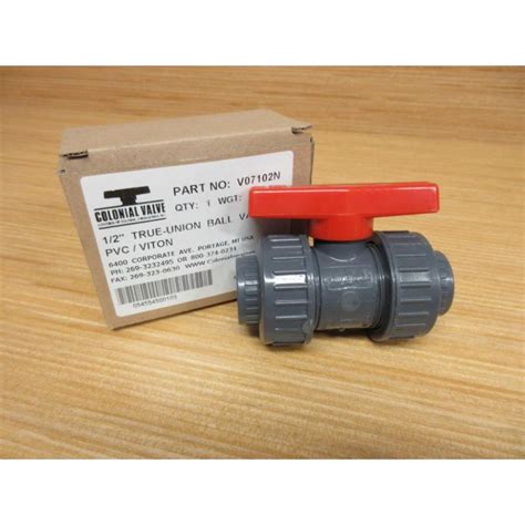 Colonial Valve V07102N 12 True Union Ball Valve Mara Industrial