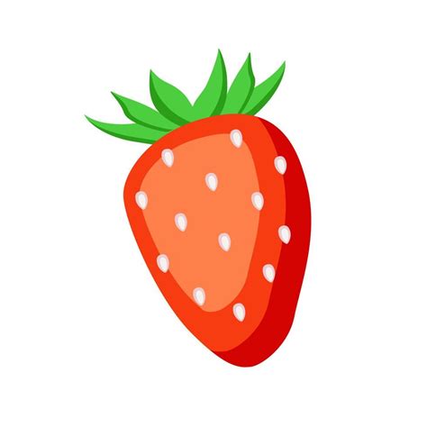 Icono De Fresa Vectorial Dibujo De Fresas A Color 7780522 Vector En